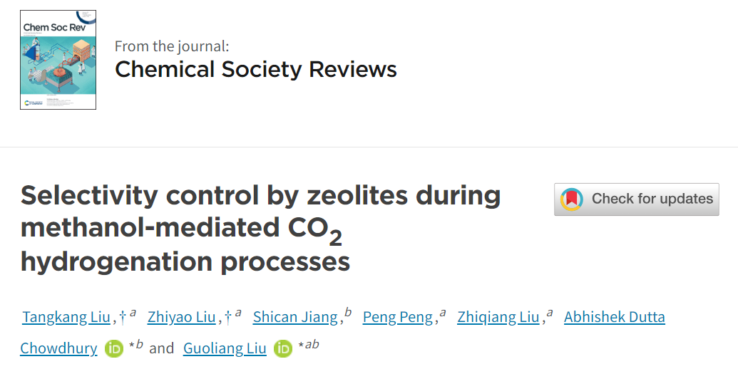 核磁共振与分子科学交叉研究院/化学与化工学院在《Chemical Society Reviews》发表综述性文章-化学与化工学院